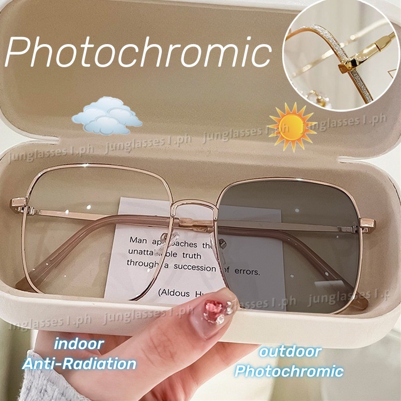 Photochromic Anti Radiation Glasses For Woman Man Anti Blue Light ...