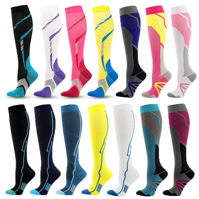 New men's women's compression stockings, sports elastic stockings ...