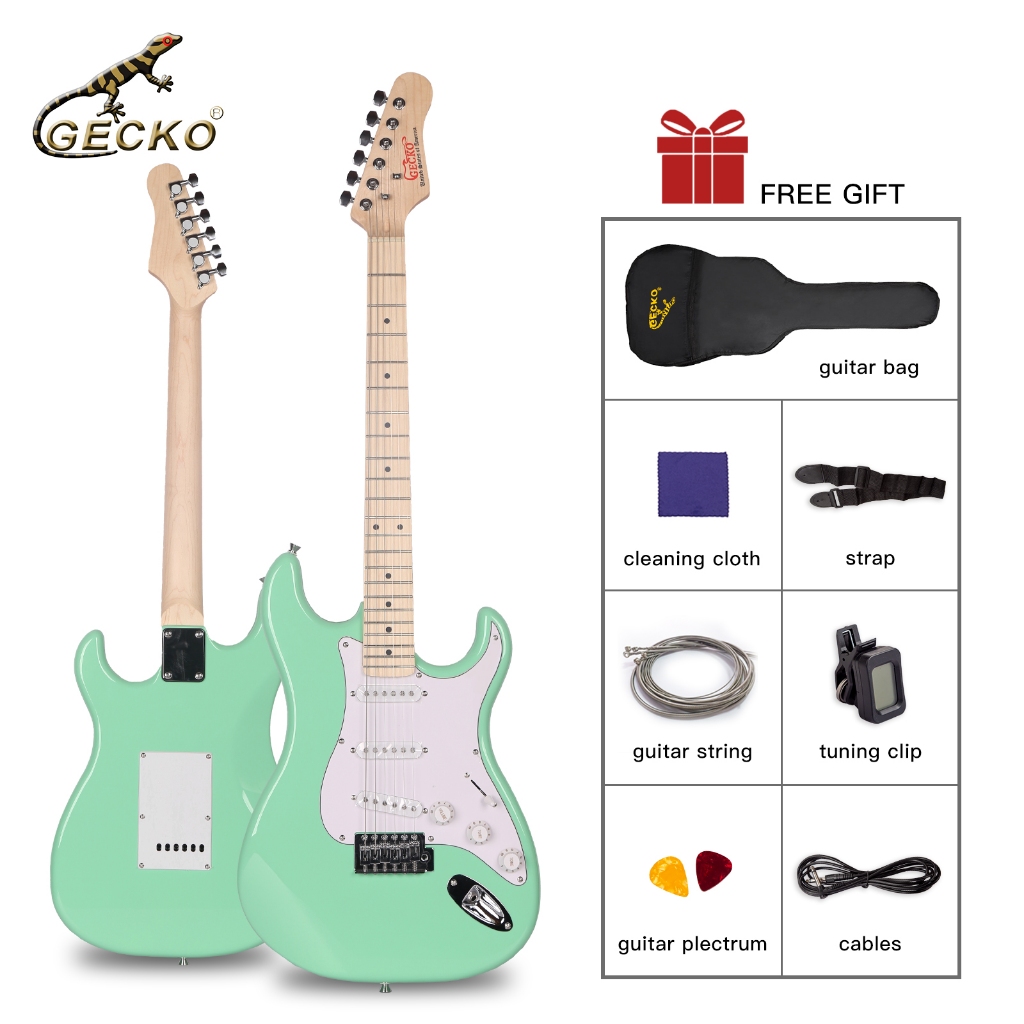GECKO electric guitar beginner novice entry jazz single shake electric ...