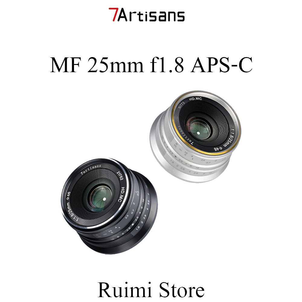 7Artisans 25mm f1.8 Manual Focus APS-C Micro Single Lens Suitable For ...