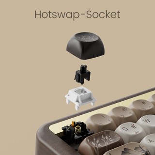 Akko MU01 Mountain Seclusion/Autumn 68-Key Gasket Structure Multi-modes ...