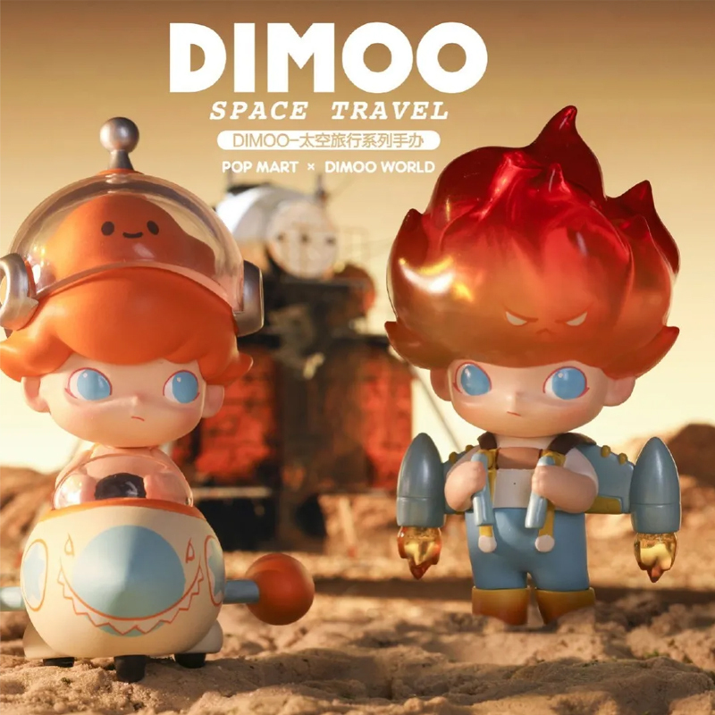Original Pop Mart Dimoo Space Travel Series Action Figure Desktop ...