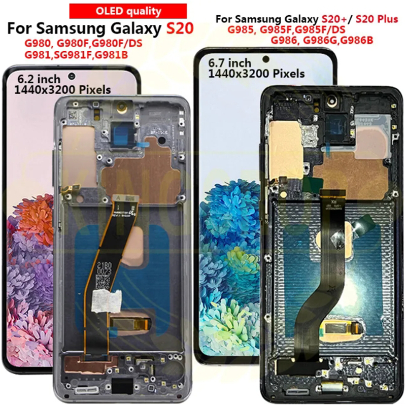 Super AMOLED For Samsung Galaxy S20/S20+ G985F/DS G985B LCD AMOLED ...
