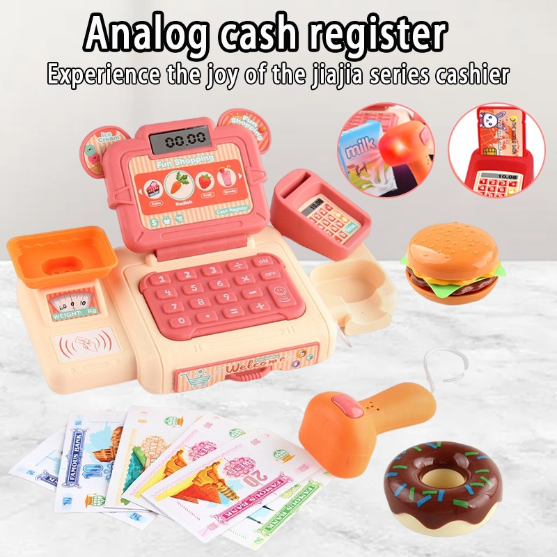 Kids Simulation Shopping Cash House Toys Electronic Game Lighting And ...