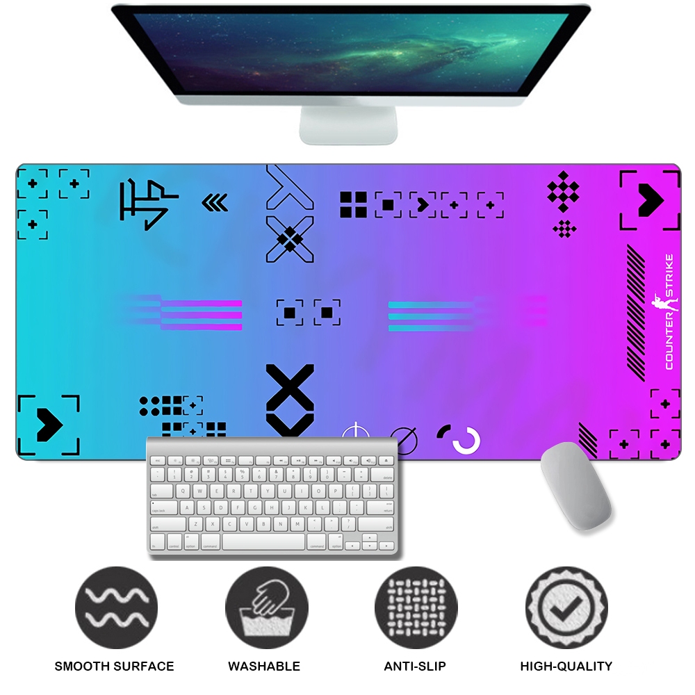 Geometric patterns Mouse Pad 900x400 Gaming Mat Desk Accessories Office ...