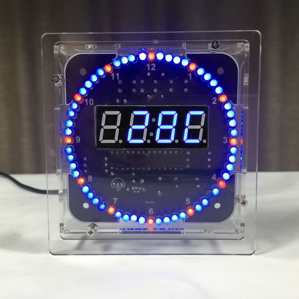 DIY electronic clock soldering kit digital with shell 51 ...