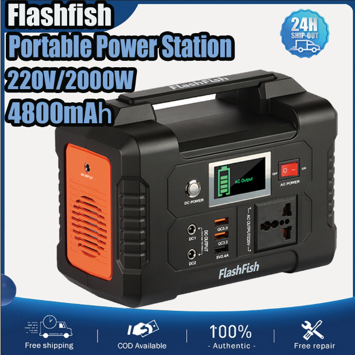 Flashfish 220V 200W E200 Solar Generator HomePortable Power Station Solar Panel Kit Solar Power ...