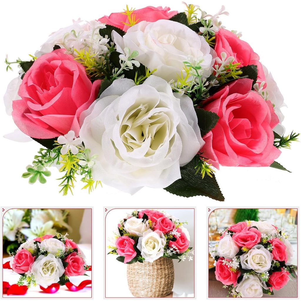 COD 11Pcs Artificial Flowers Fashion Delicate DIY Artificial Rose Lily ...
