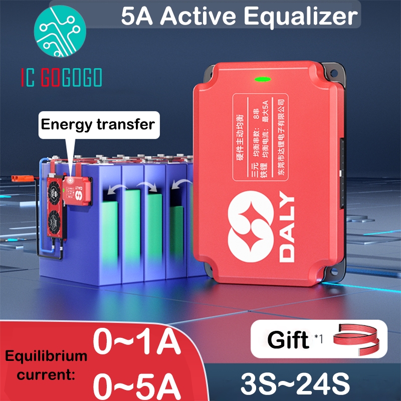 DALY 1A 5A Smart Cell Balance Li-ion Lifepo4 LTO Lithium Battery Active Equalizer Balancer Board ...