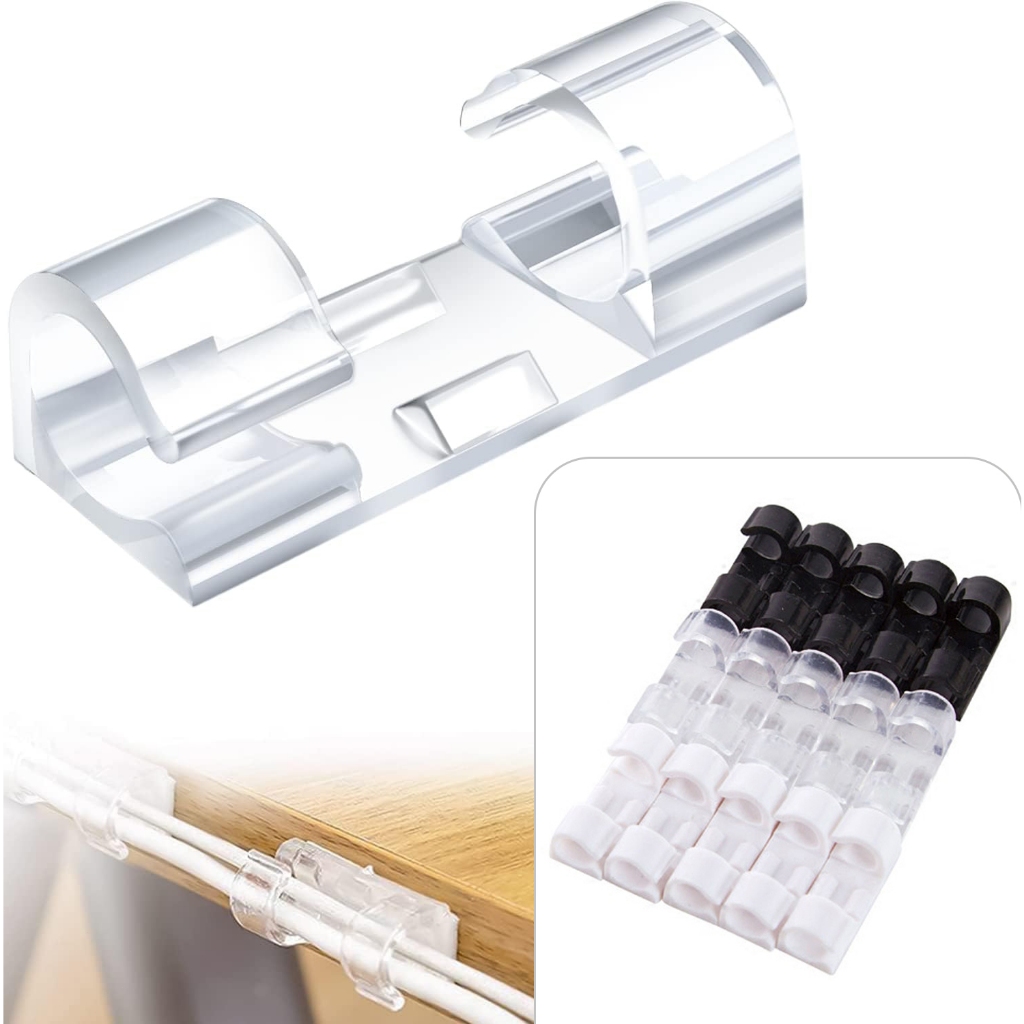 20 Pcs Self Adhesive Cable Management Clips, Cable Organizers Sticky ...