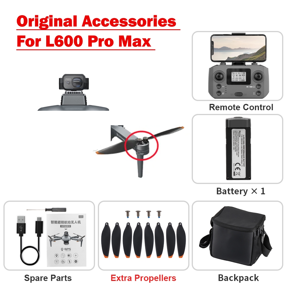 Original LYZRC L600 Pro Max Accessories Quadcopter Obstacle avoidance ...