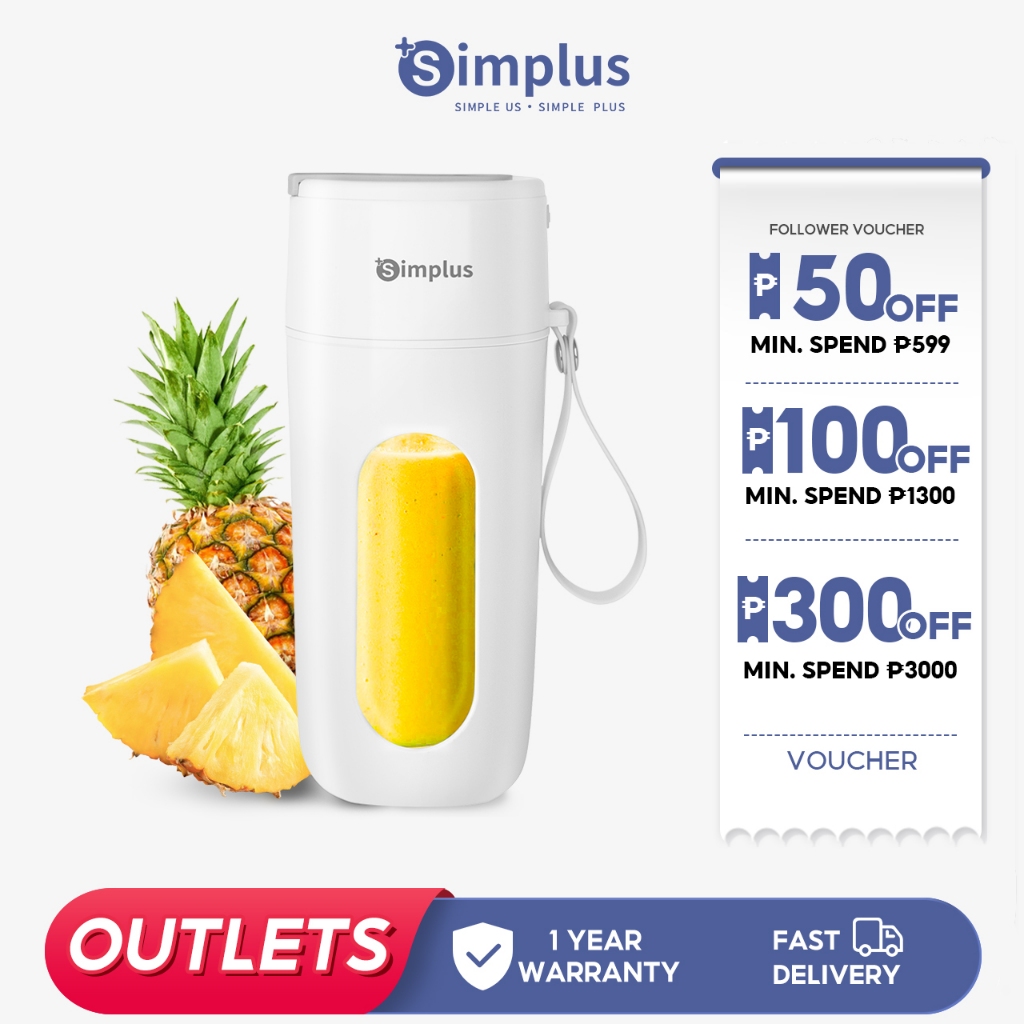 Simplus Portable Juicer Blender Fruit Juice Mixer USB Rechargeable ...