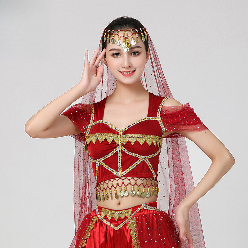 Belly Dance Costume Short Sleeved Dance Costume Stage Performance