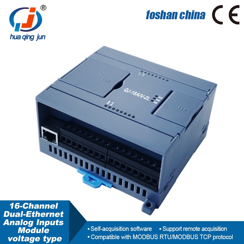 Huaqingjun 16Channel Analog Input Module with Dual Ethernet Port 0-10V ...