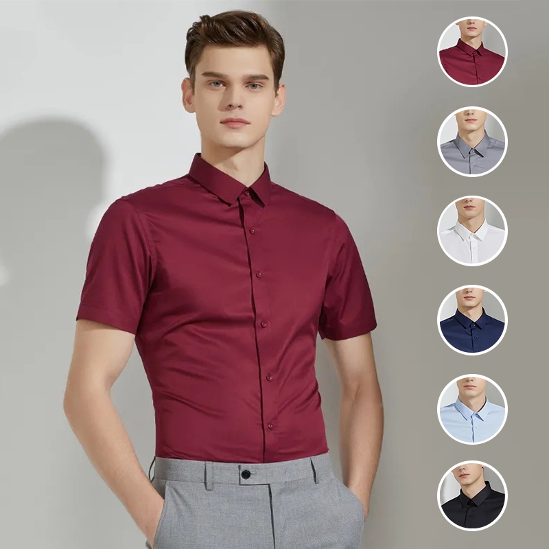 CCC-H Fomal Business Polo For Men Short Sleeve Plain Shirt | Shopee ...