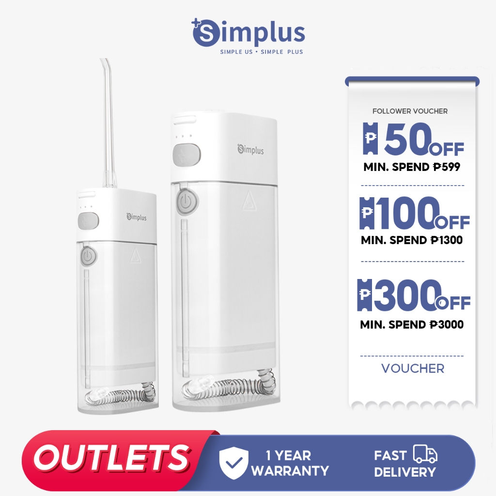 Simplus Oral Irrigator Water Flossers Portable Dental Flusher Electric ...