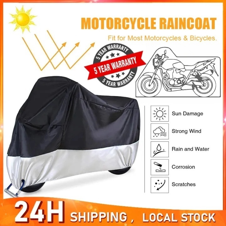 Universal Waterproof Motor Cover And Bike Rain Dust Uv Motorcycle ...