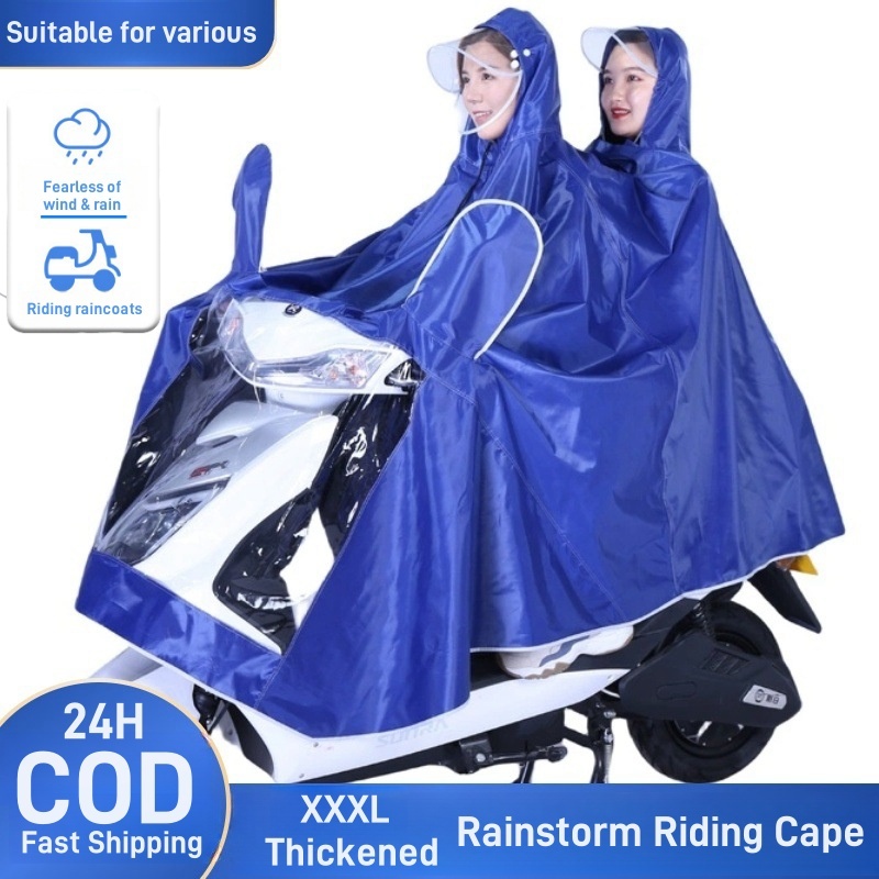 Motorcycle Raincoat Double 2-Person Waterproof Goodquality Motor ...