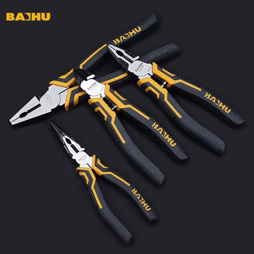 6/7/8 inch Original CR-V Steel Heavy Duty Pliers Set multifunction wire ...