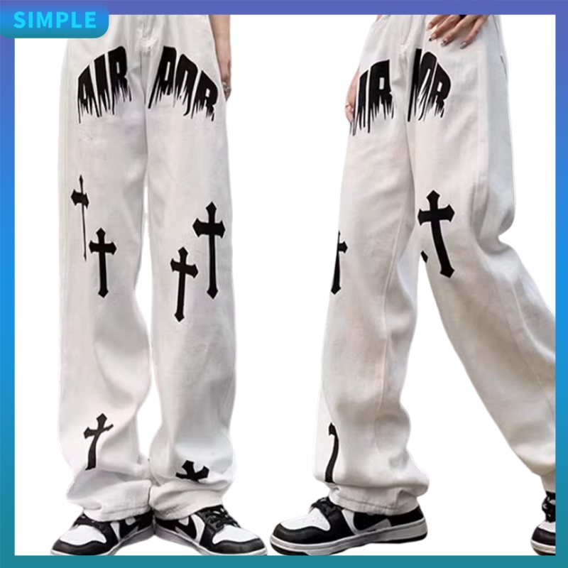 Wide Leg Pants Trousers For Men Cross Pants Straight Cut Pants For Men ...