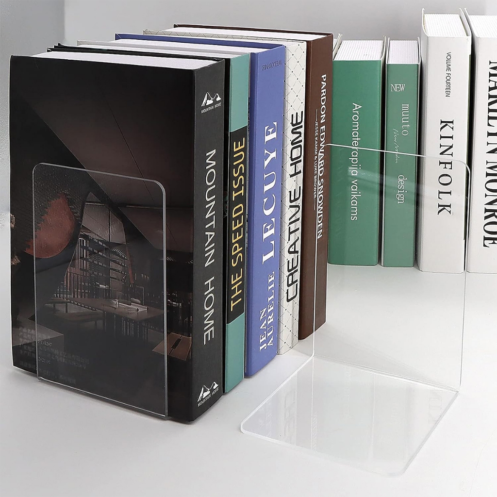 Acrylic Book Stand Holder Organizer for Reading Book Standee Desk ...