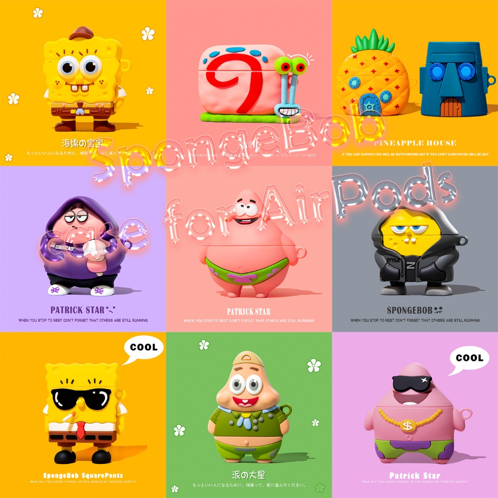 Cartoon SpongeBob Earphone Case for AirPods3gen Case Cool Patrick Star ...