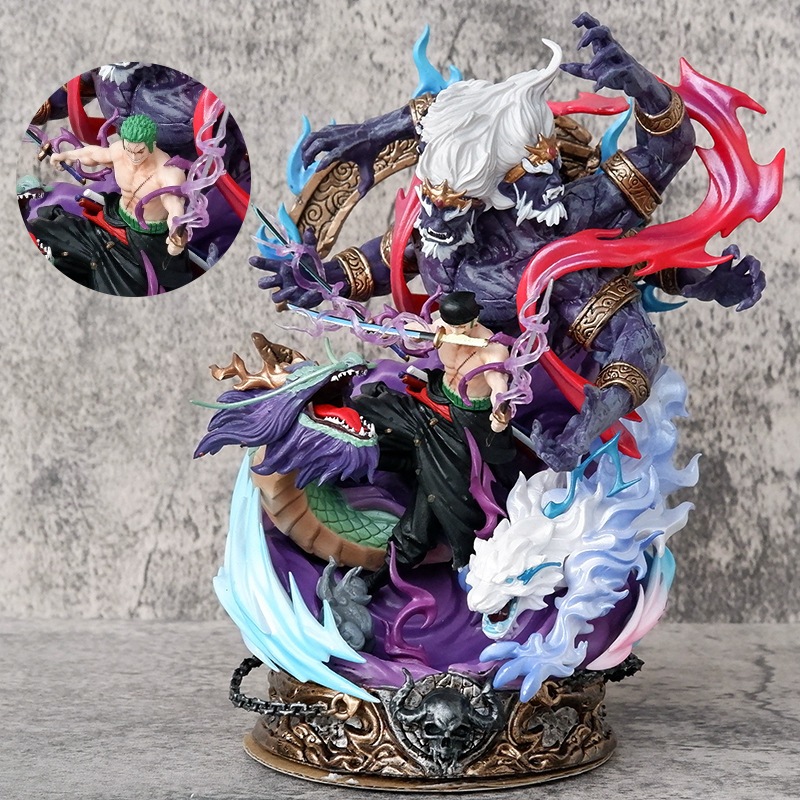 One Piece GK Inferno Roronoa Zoro Inferno King Yan Hand model statue ...