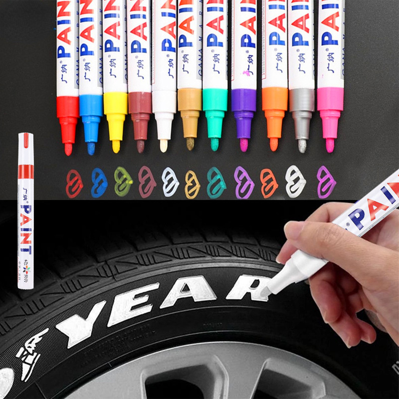 Waterproof Universal Car Paint Marker Pen Permanent Bicycle Motorcycle ...