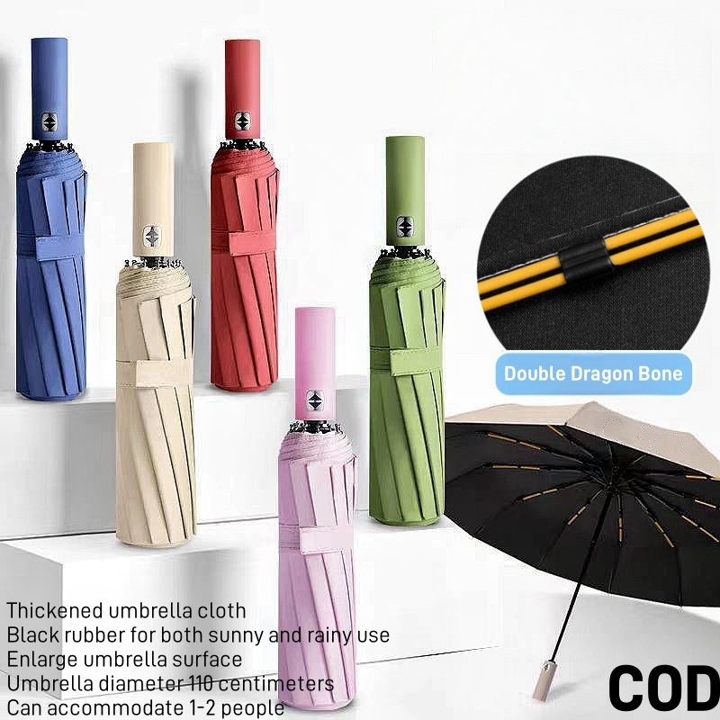 Upmarket Full-Automatic Umbrella 24-Ribs Dual-Purpose Umbrella Large ...