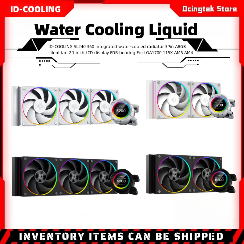 ID-COOLING SL240 360 integrated water-cooled radiator 3Pin ARGB silent ...