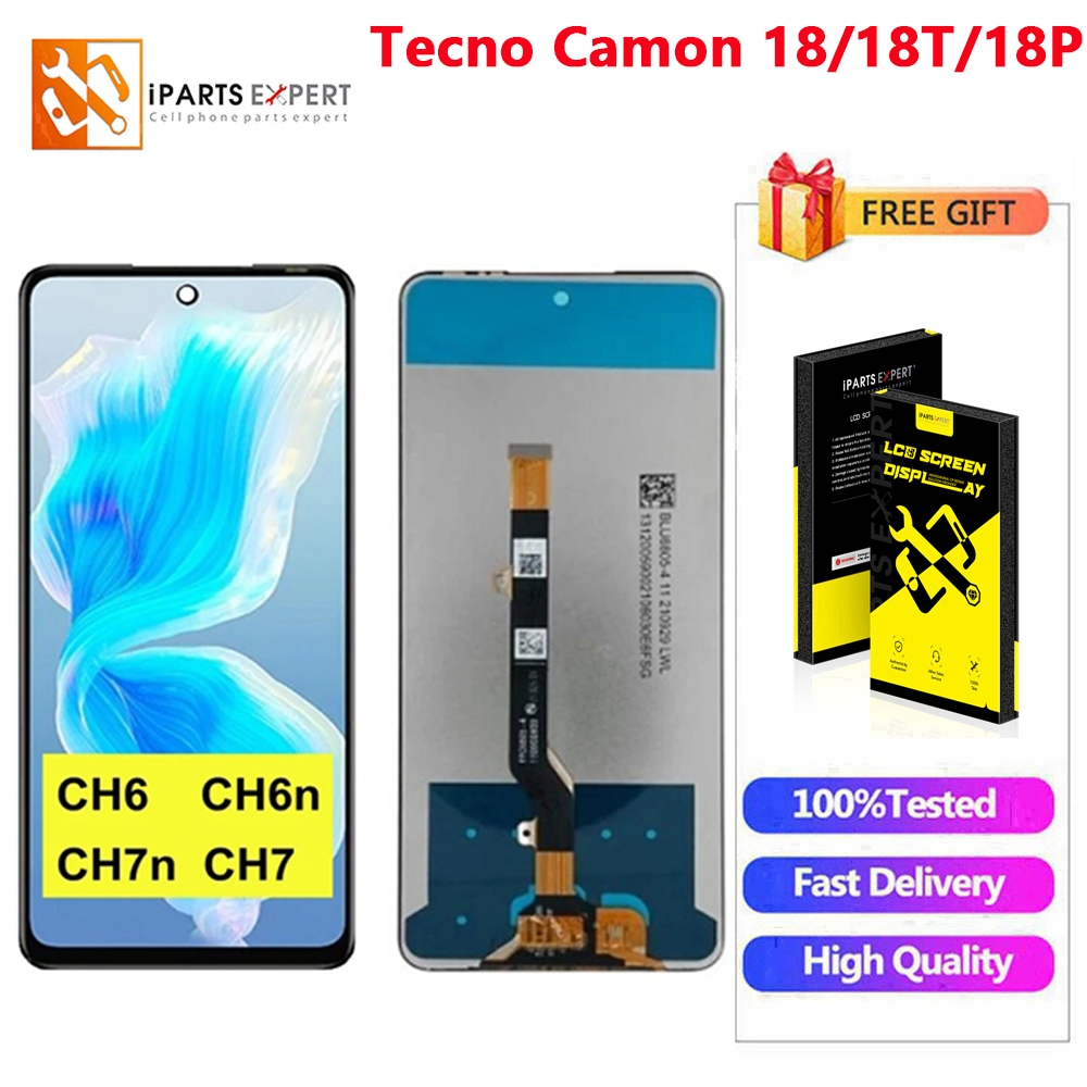 IPARTSEXPERT Original Lcd For Tecno Camon 18 18T 18P Display Touch Screen Digitizer Panel ...