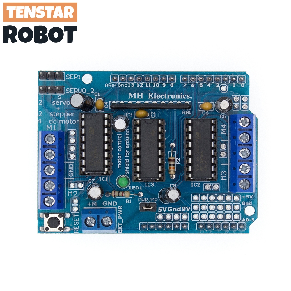 L293D Motor Drive Shield dual for arduino Duemilanove, Motor drive ...