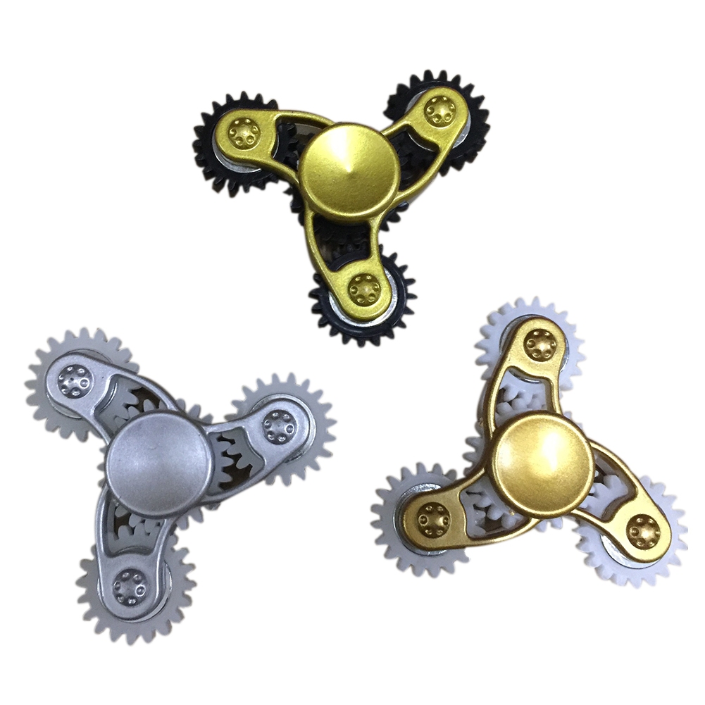 2413 GEAR TRI-SPINNER FIDGET SPINNER HAND FINGER EDC FOCUS SPEED TOY ...