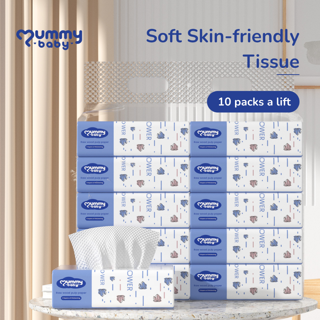 Mummy baby Native Wood Pulp Facial Tissue Interfolded Paper Towe 4ply ...