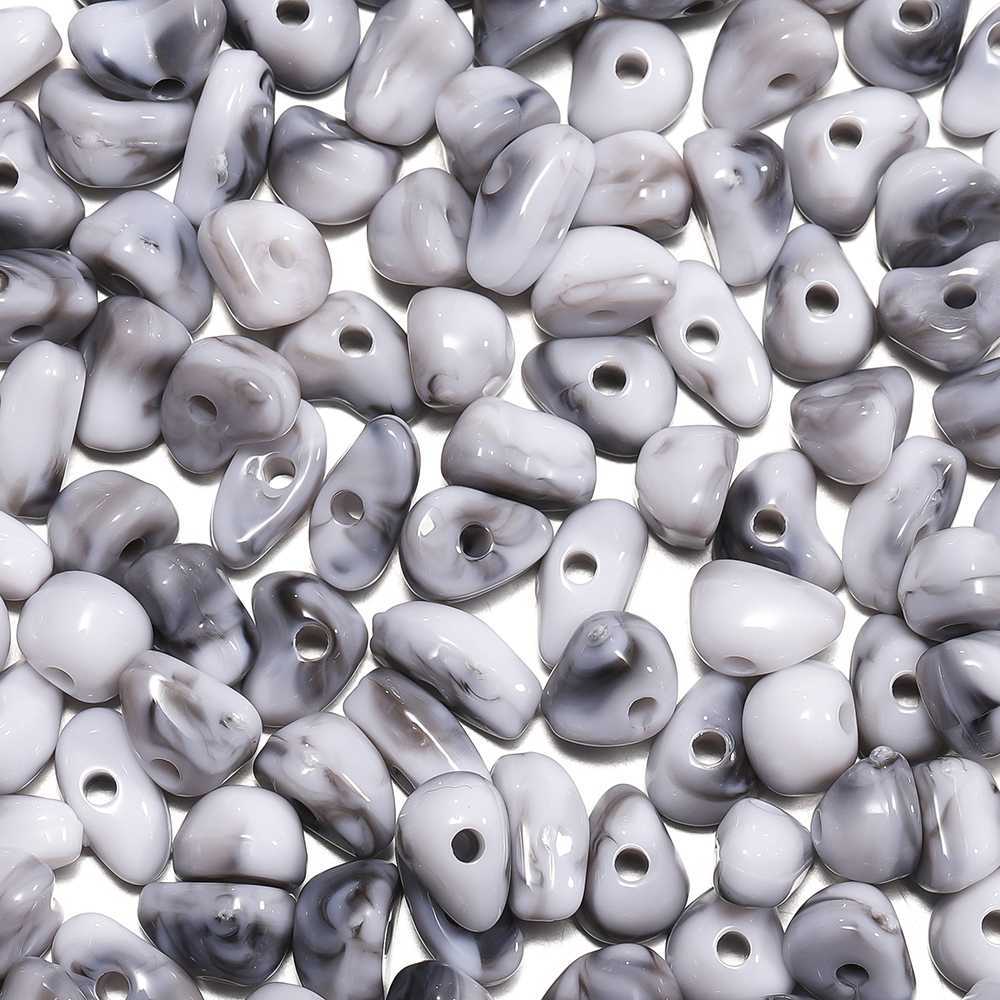 St.kunkka 50/100pcs Acrylic Imitation Natural Irregular Stone Beads ...