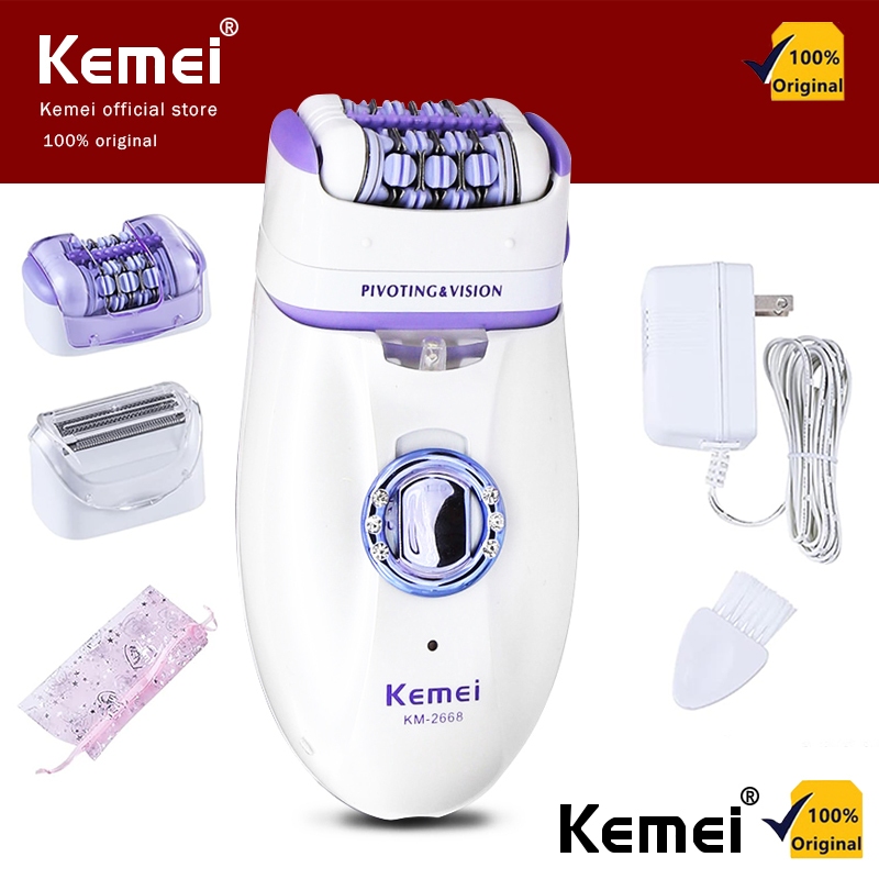 Kemei 2 In 1 Epilator Electric Shaver Defeatherer Depilatory ...