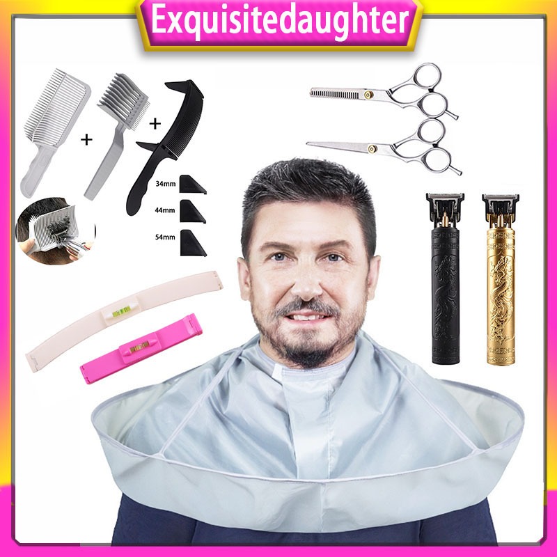 Barber Cloak Barber Comb Positioning Comb Barber Scissor Barber Set ...