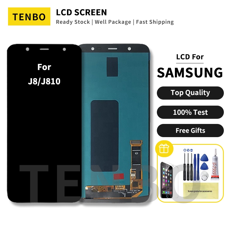 For SAMSUNG Galaxy J8 2018 J810 LCD Display Screen Assembly Replacement ...