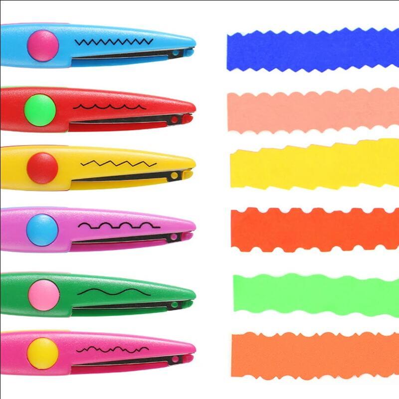 Creative Wavy Pattern Safety Scissors Kawaii Lace Scissors Paper Cutter ...