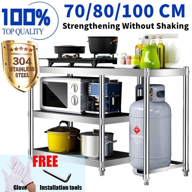 Stainless Steel Kitchen Burner Gas Stove Stand Rack Heavy Duty Kitchen ...