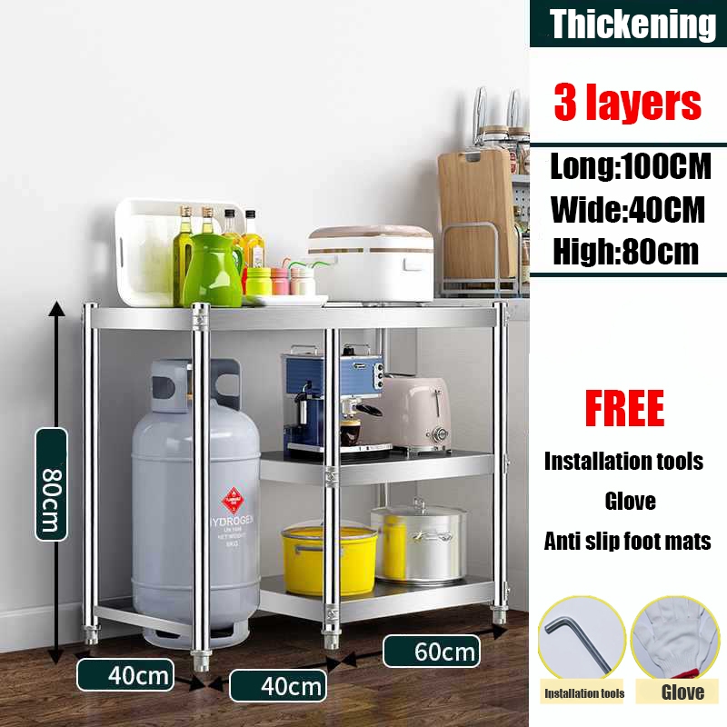 Stainless Steel Kitchen Burner Gas Stove Stand Rack Heavy Duty Kitchen ...