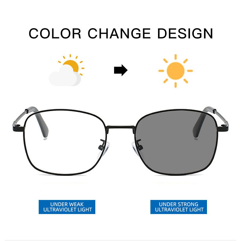 Photochromic Anti Radiation Glasses Eyeglasses for Woman Men Anti Blue ...