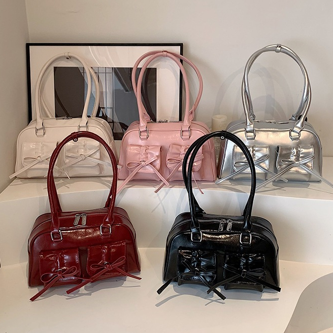 Fashion Women PU Leather Shoulder bag Underarm Bag Casual Armpit bag ...