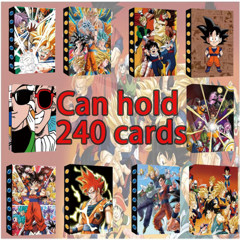 240 New Dragon Ball Card Book Goku Saiyan Anime Album Binder Kid Game ...
