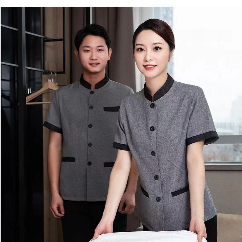Adult Cleaning Work Uniform Hotel Costume Housekeeping Waiter Clothes ...