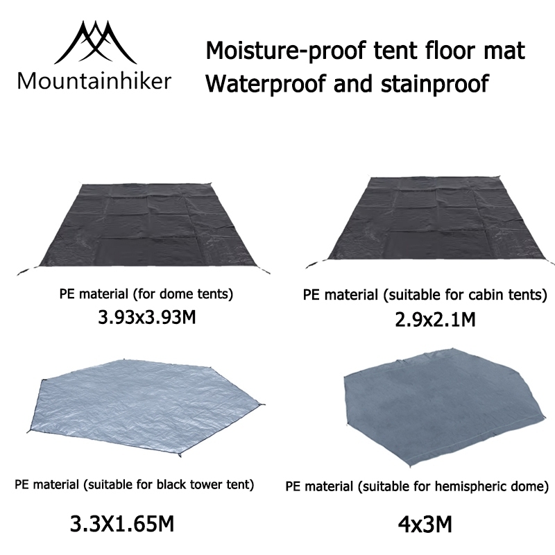 MOUNTAINHIKER Camping PE ground cloth, tent ground cloth, windproof ...