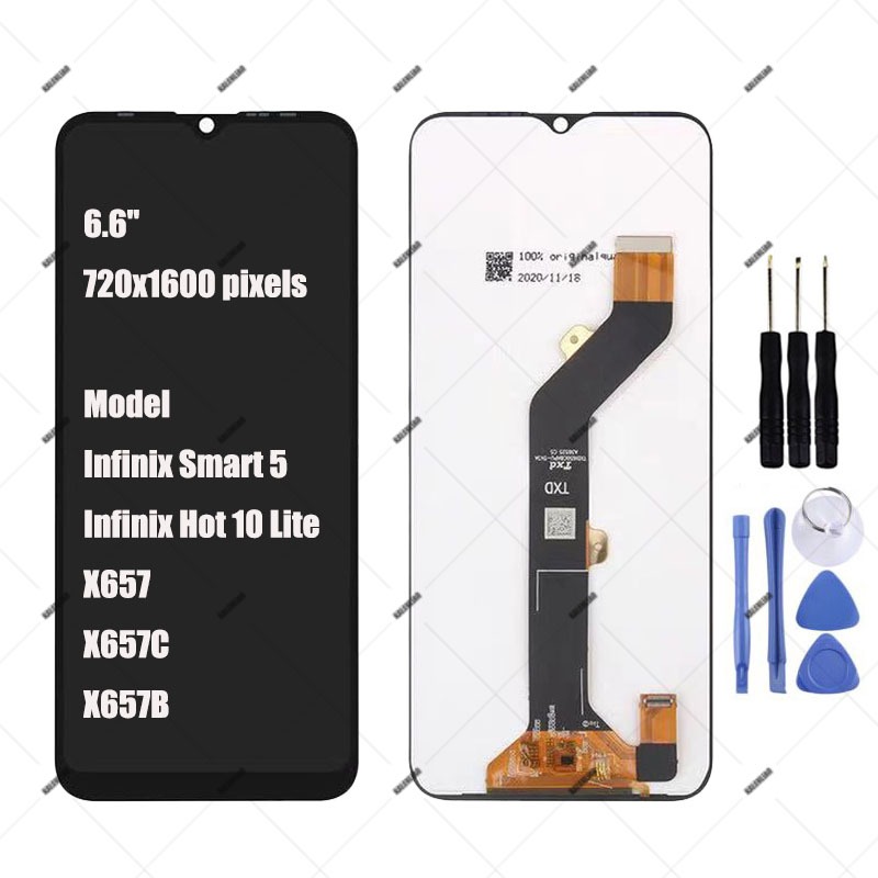 For Infinix Smart 5 X657C X657B X657 Hot 10 Lite LCD Display Touch ...