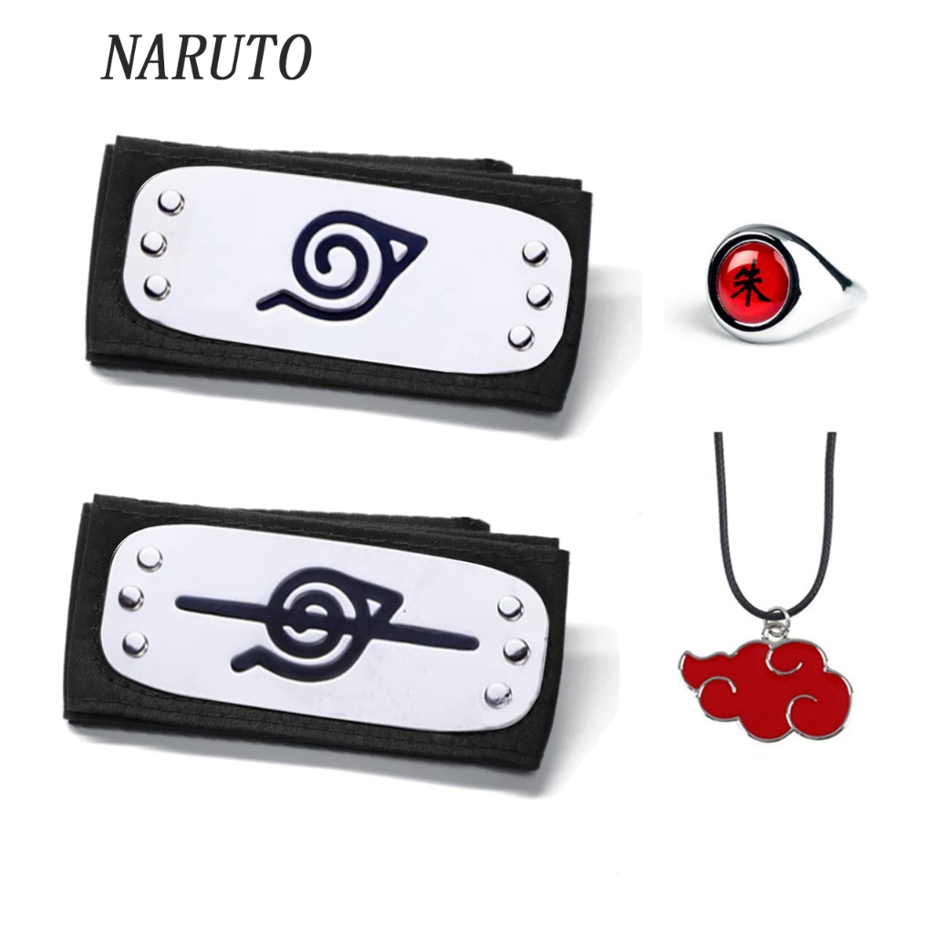Anime Akatsuki Kakashi Uchiha Sasuke Headband Logo Cosplay Costume Mask ...