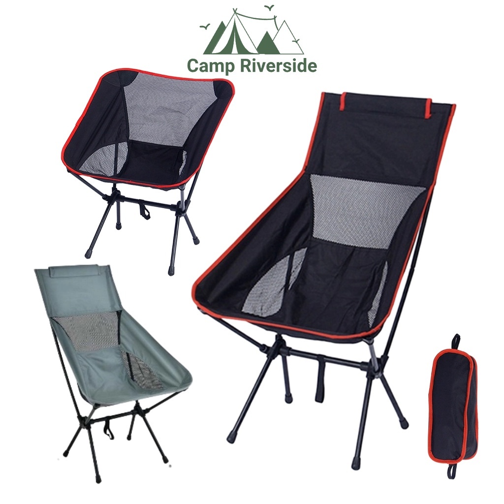 COD Outdoor Ultralight Camping Chair Portable Folding Moon Chair Low ...