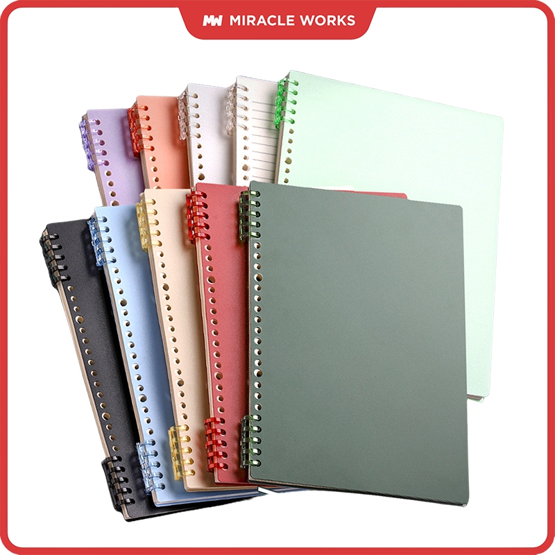 A5/B5/A4 Refillable PP Binder Notebook 60 Sheets Loose Leaf 80 Grams Refill Paper | Shopee ...